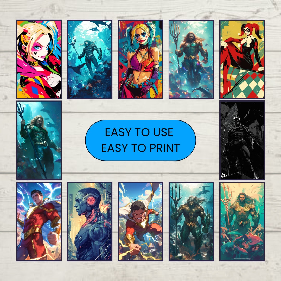 DC Heroes Poster Pack Digital Download 90 High Resolution Printable ...