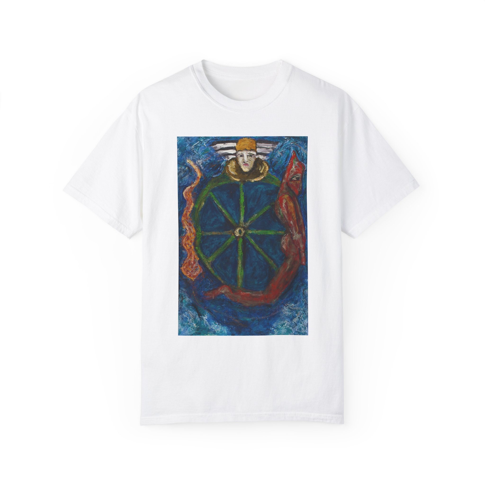 WHEEL of FORTUNE TAROT Card Jonathan Herbert Original Painting Unisex ...