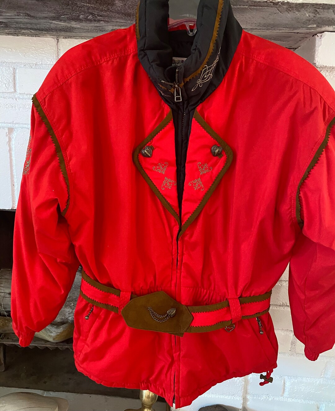 Vintage Red & Navy Blue Iconic OBERMEYER Embroidered Ski Parka - Etsy
