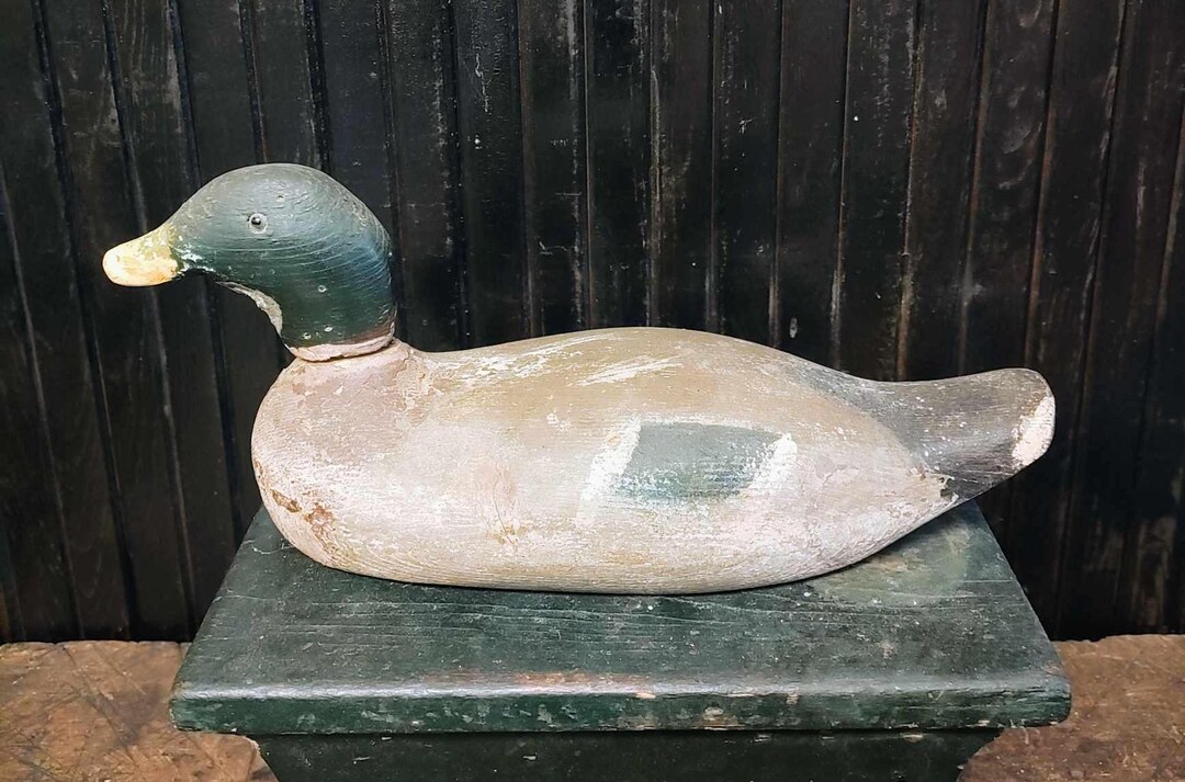 Early ,antique, Duck Deco, Original Paint, Wood - Etsy