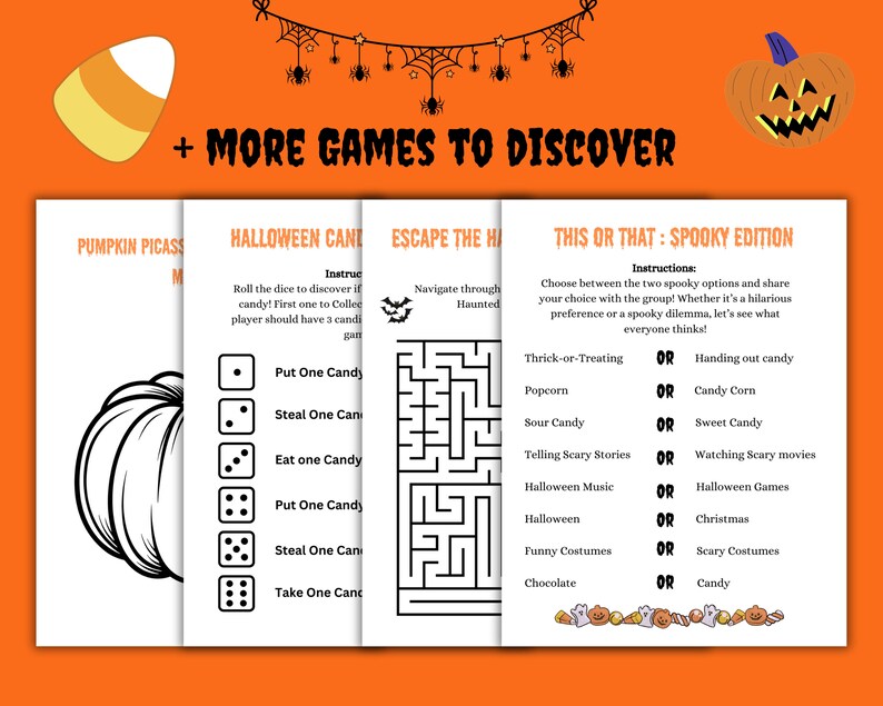 15 Halloween Games Mega Bundle for ADULTS and TEENS and KIDS 15 Fun ...
