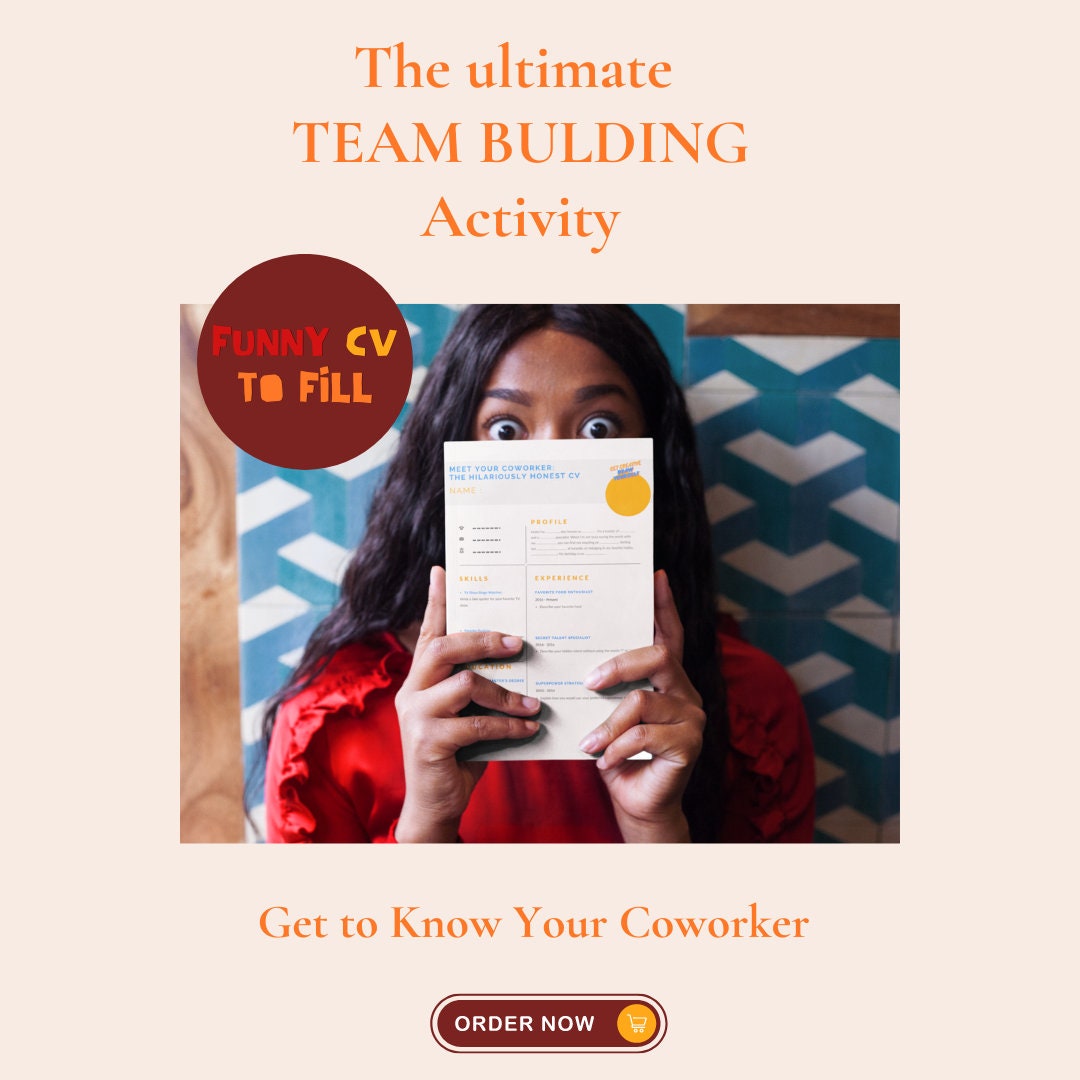 Employee Favorites List as a CV Printable PDF, Get to Know Your Team in ...