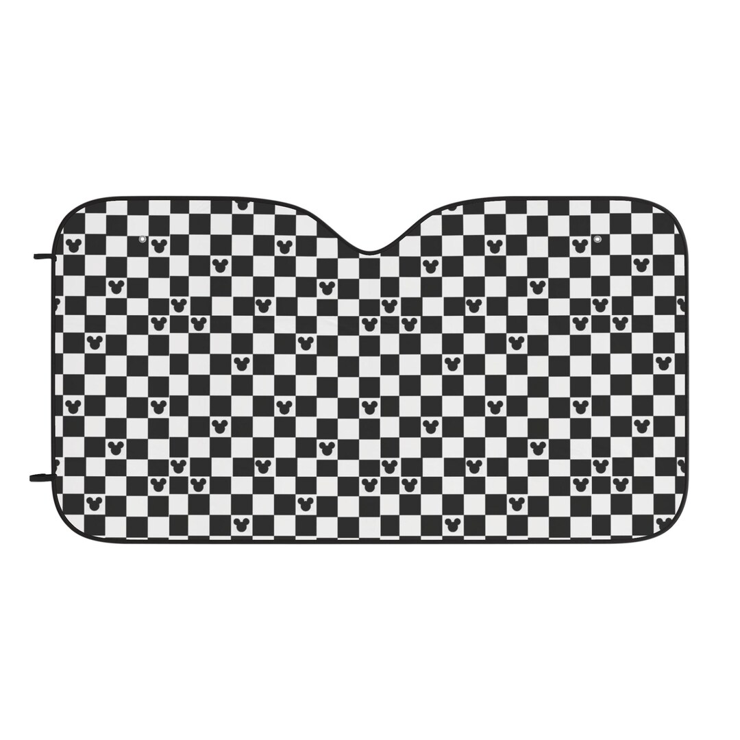 Disney Mickey Mouse Checkerboard Car Sunshade - Etsy