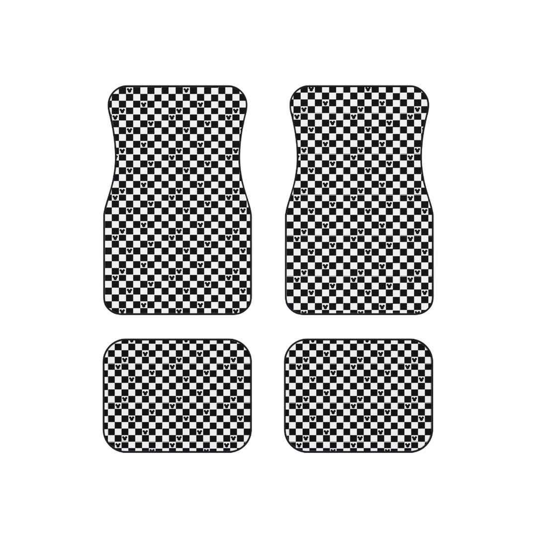 Disney Mickey Mouse Checkerboard Car Floor Mats set of 4 - Etsy