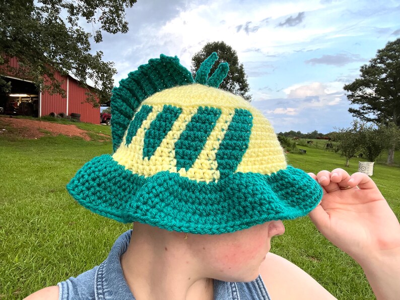 Disney Style Flounder Crochet Bucket Hat - Etsy