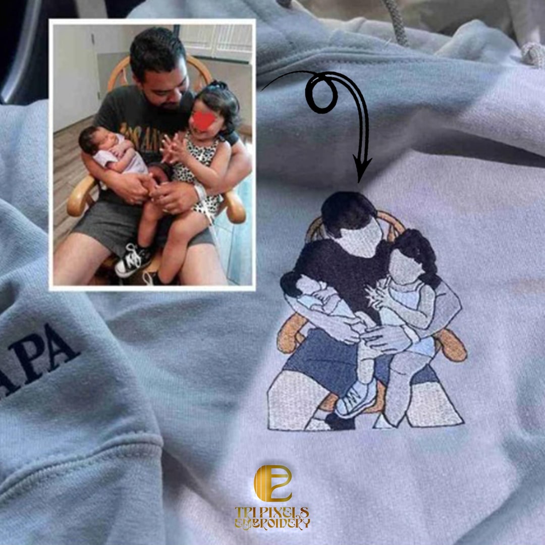 Bordado personalizado, bordado con digitalización de imágenes, regalo personalizado, bordado de ...