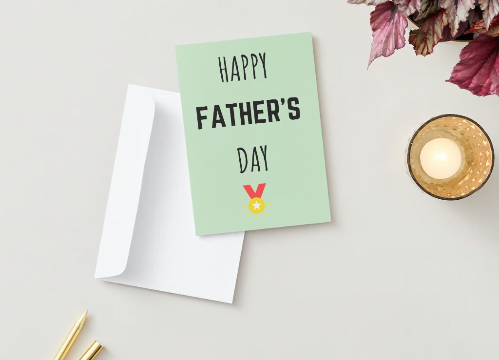 Printable Father's Day Card Thanks Dad You're the Best My Inspiration ...