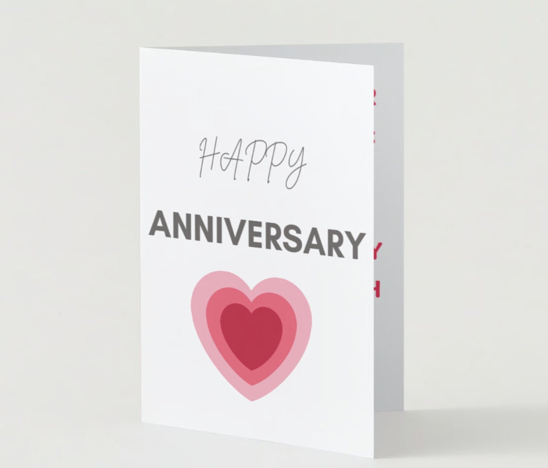 Printable Anniversary Card Together Special Day Love You Relationship ...