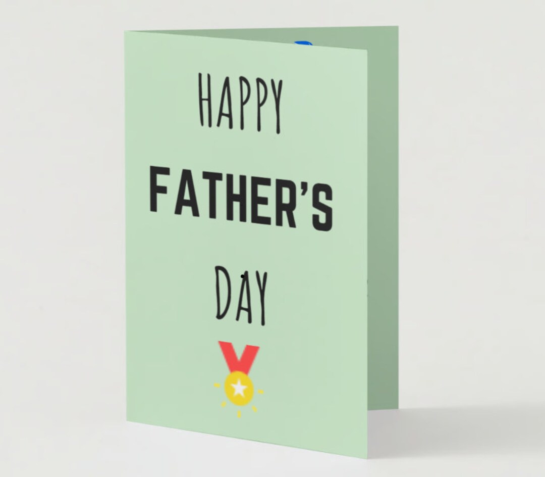 Printable Father's Day Card Thanks Dad You're the Best My Inspiration ...