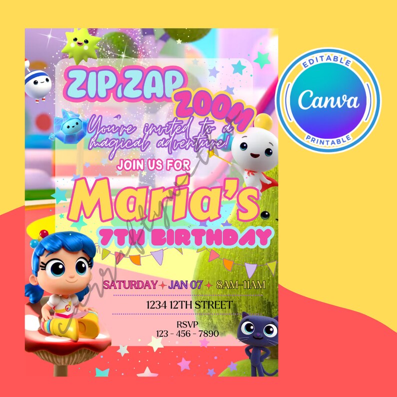 Birthday Invitation (trolls, Home, True and the Rainbow Kingdom, the ...