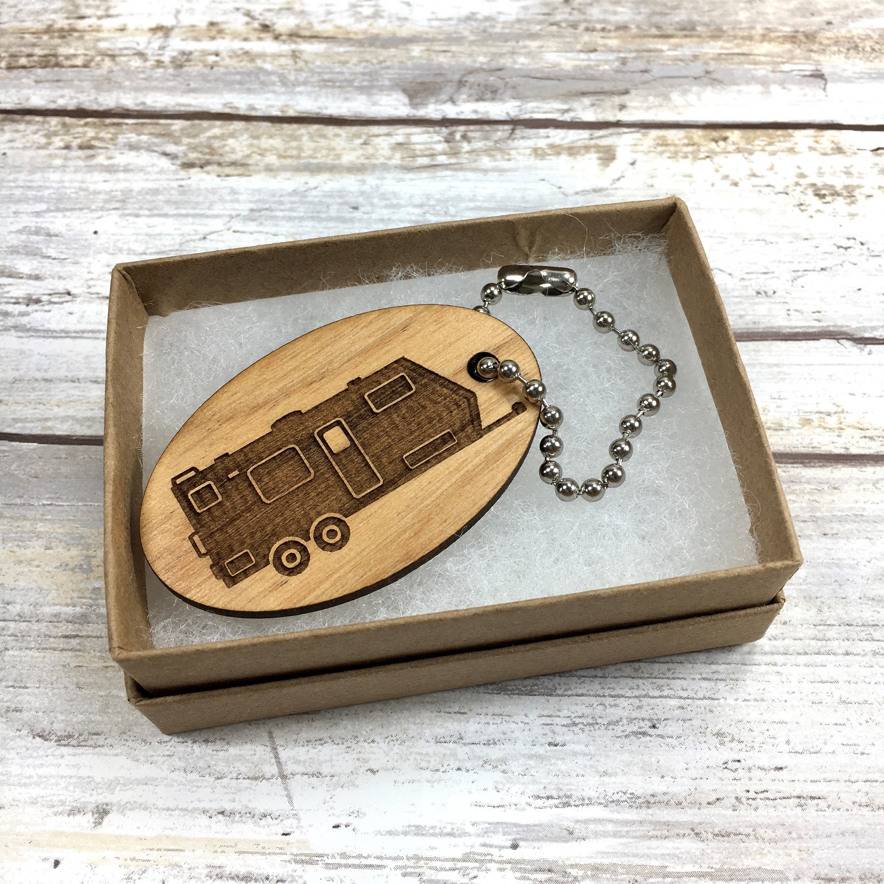RV Travel Trailer Key Fob, Camping Trailer Keychain, Camper Keyring ...