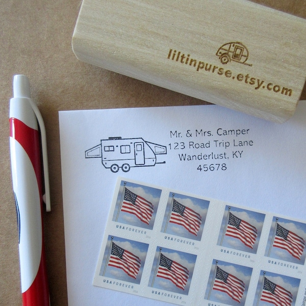 Rv Return Address Stamp - Etsy