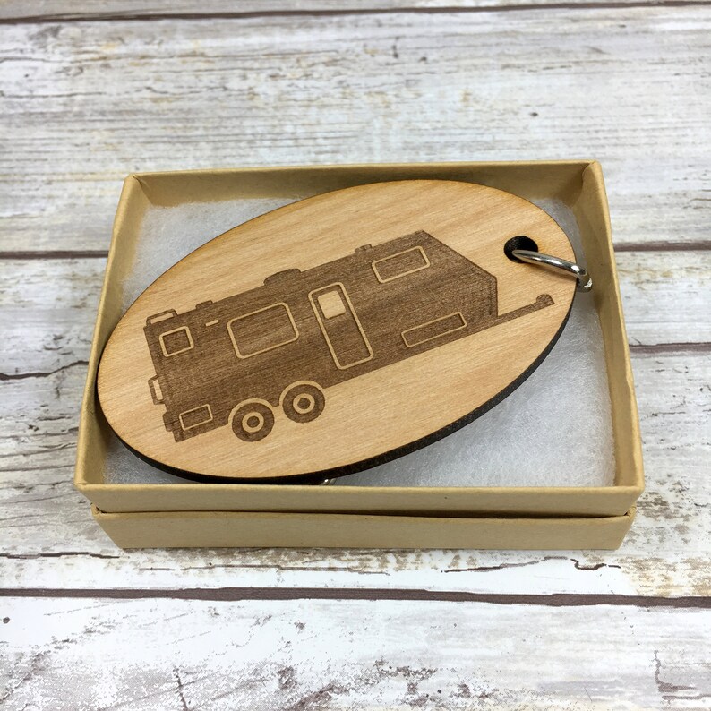 RV Travel Trailer Key Fob Camping Trailer Keychain Camper | Etsy