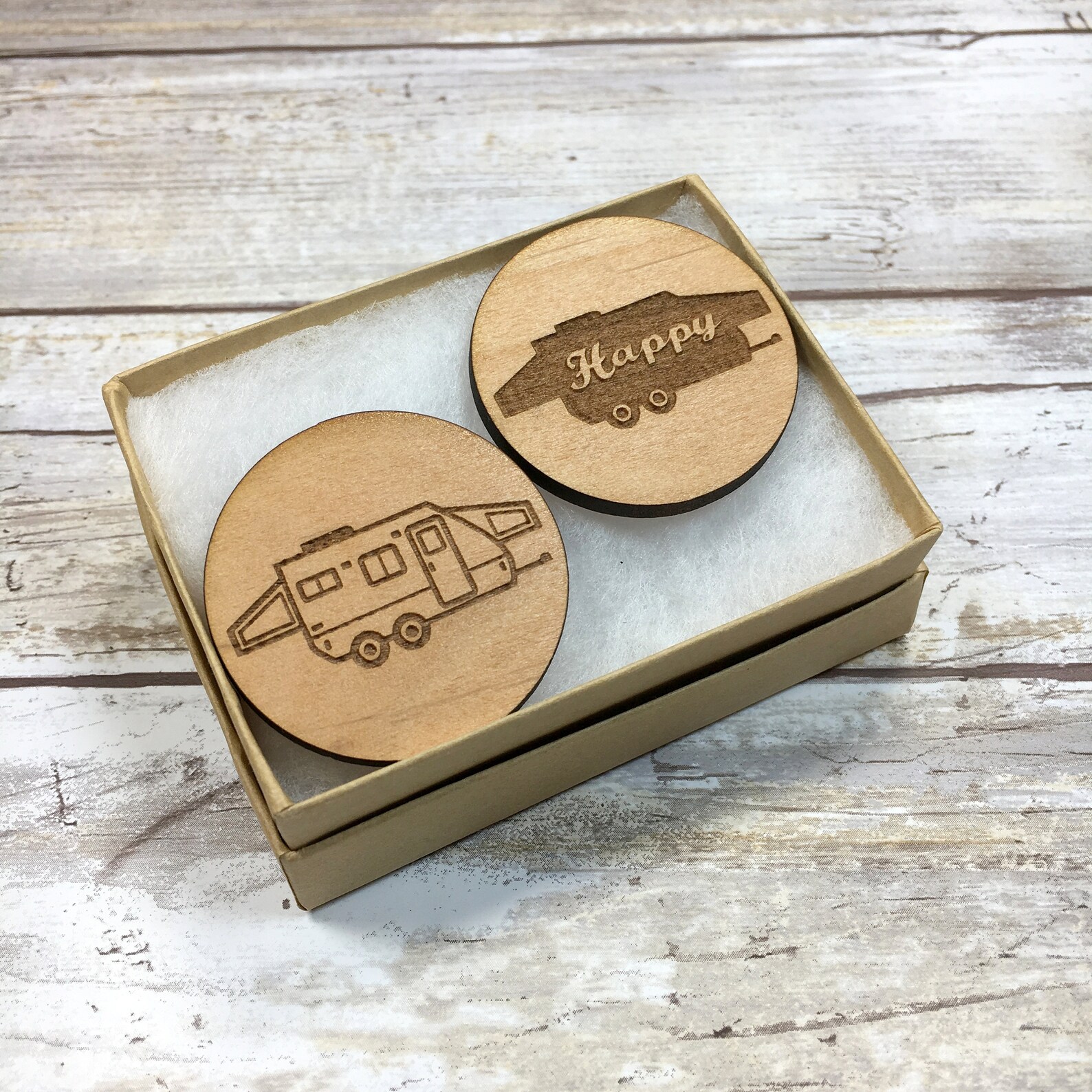 Set of 2 Hybrid Travel Trailer Magnets With Travel Trailer - Etsy