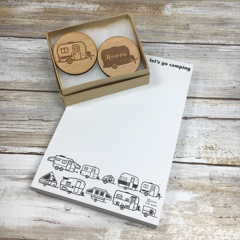 Set of 2 Uhaul Camper Magnets With Travel Trailer Notepad - Etsy