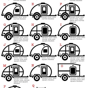 Set of 2 Teardrop Trailer Camper Magnets With Travel Trailer Notepad - Etsy