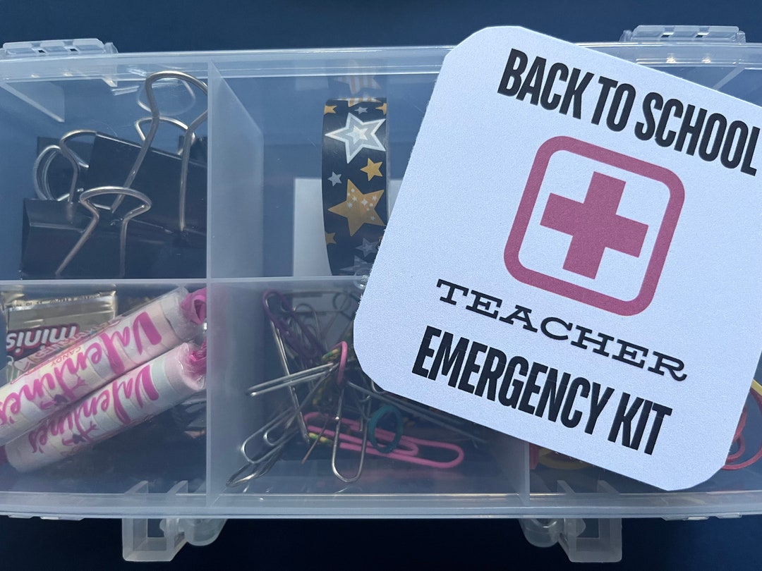 Teacher Gift - Teacher Emergency Kit Gift Tag - Etsy