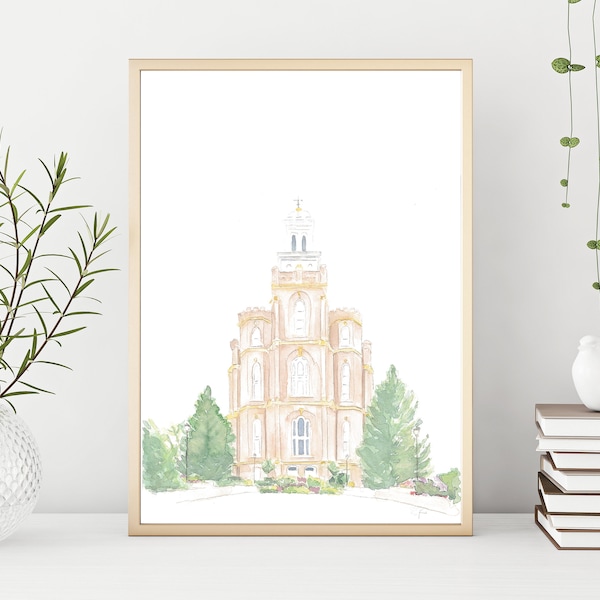 Logan Lds Temple - Etsy