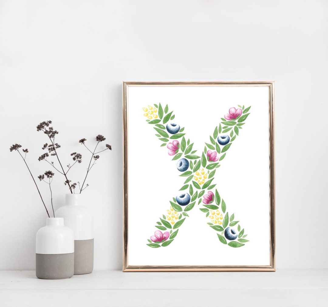 X - Garden Party - Flora Alpha - Etsy