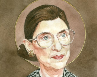 Sheroes Collection: Ruth Bader Ginsburg, Notorious RBG 8x10 Art Print ...