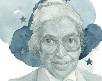 Sheroes Collection: Rosa Parks 8x10 Art Print, Famous Women in Black ...
