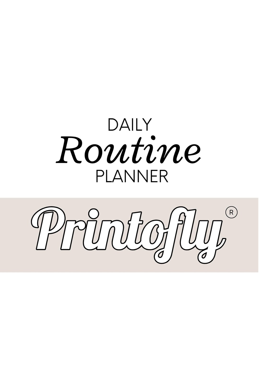 Printable Daily Routine Planner A4 PDF – Morning, Afternoon, Evening To ...