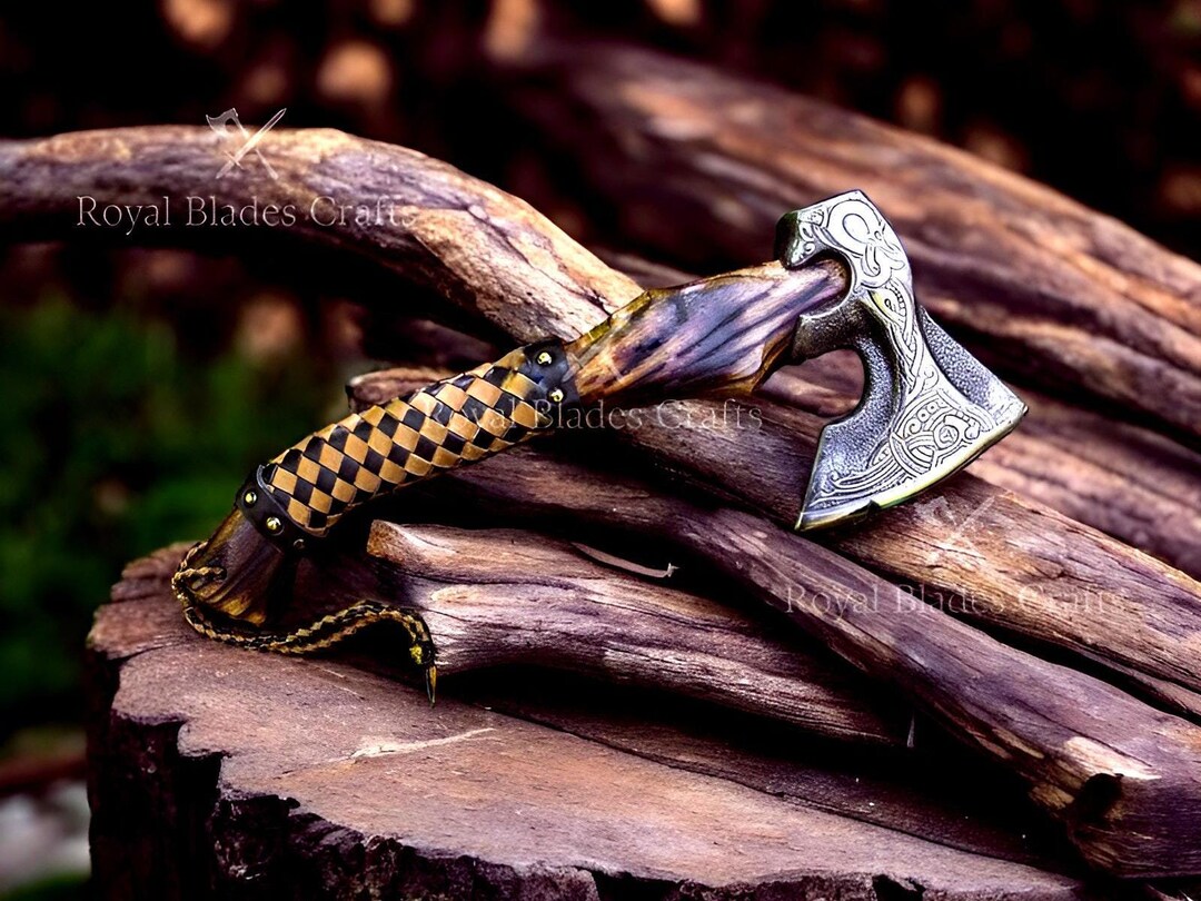 Viking Axe Custom Made Forged Axe, Viking Axes, Ragnar, Axe, Gift for ...