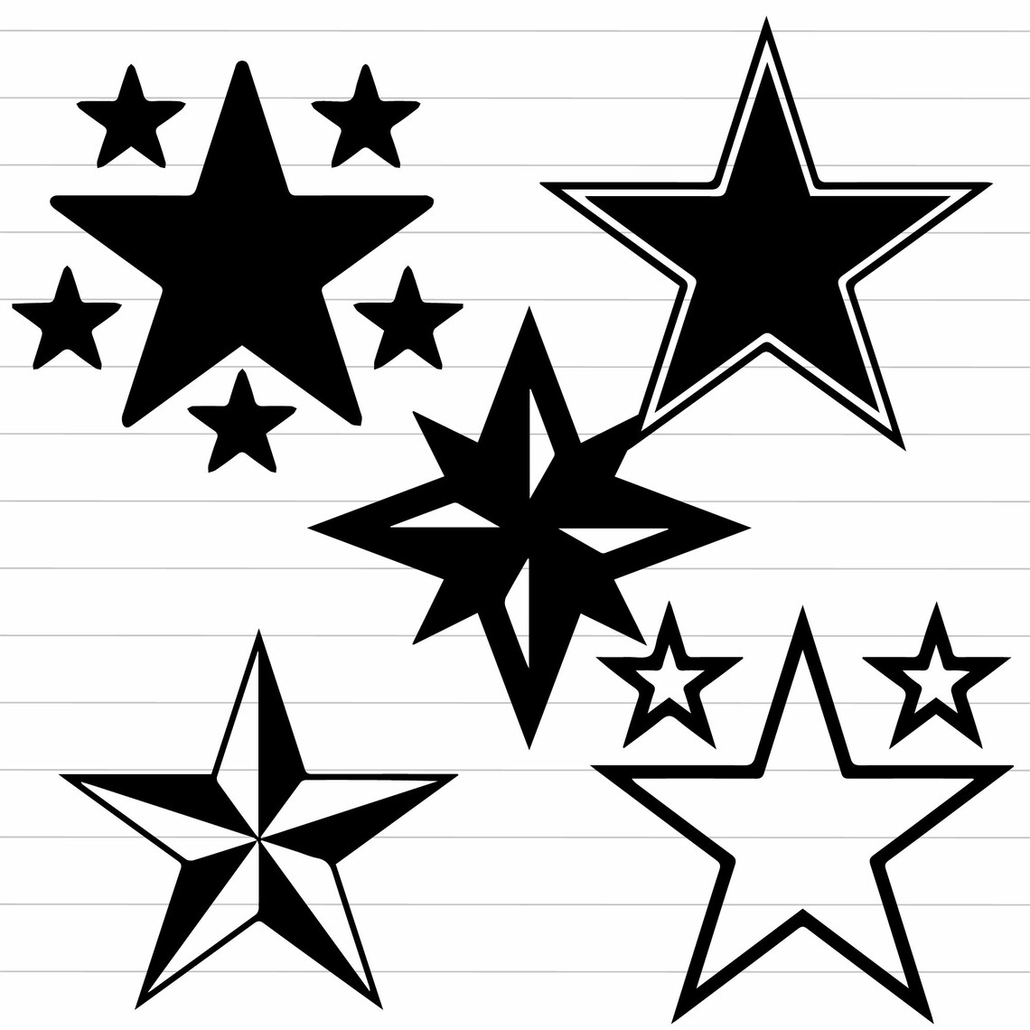 Nautical Star SVG Files Nautical Star Cut Files Nautical Star Vector ...