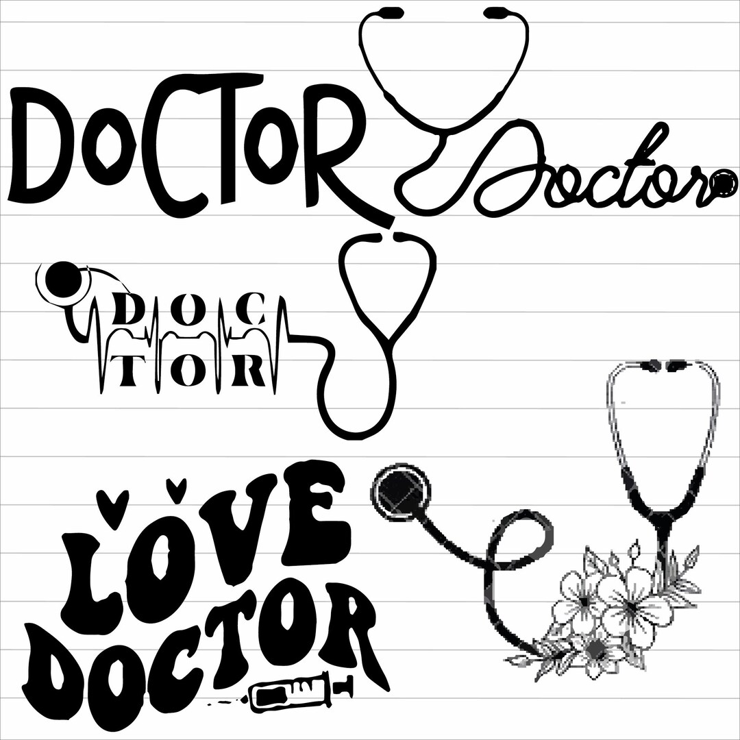 Doctor Svg, Doctor Stethoscope Svg, Doctor Shirt, Doctor Heart Svg, SVG ...