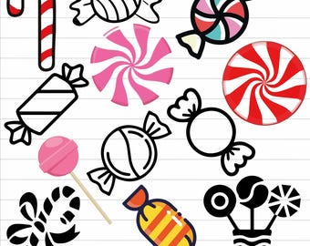 Candy Svg, Candy Svg Bundle, Candy Clipart, Candy Vector, Candy ...