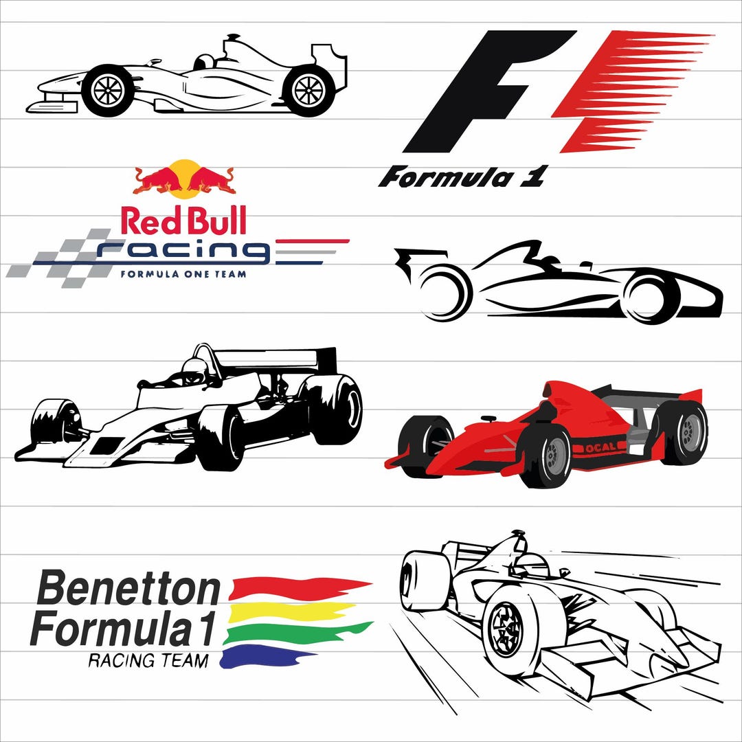 Formula Car Svg Bundle, Racing Car Svg Bundle, Formula 1 SVG, F1 Racer ...