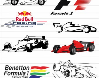 Formula 1 Car SVG Bundle - Etsy