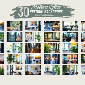 Modern Office Digital Backdrops for Professional Headshots Business ...