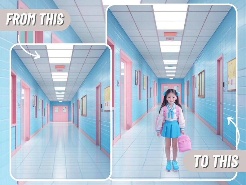Back to School Digital Background | Fine Art Classroom Backdrop for ...