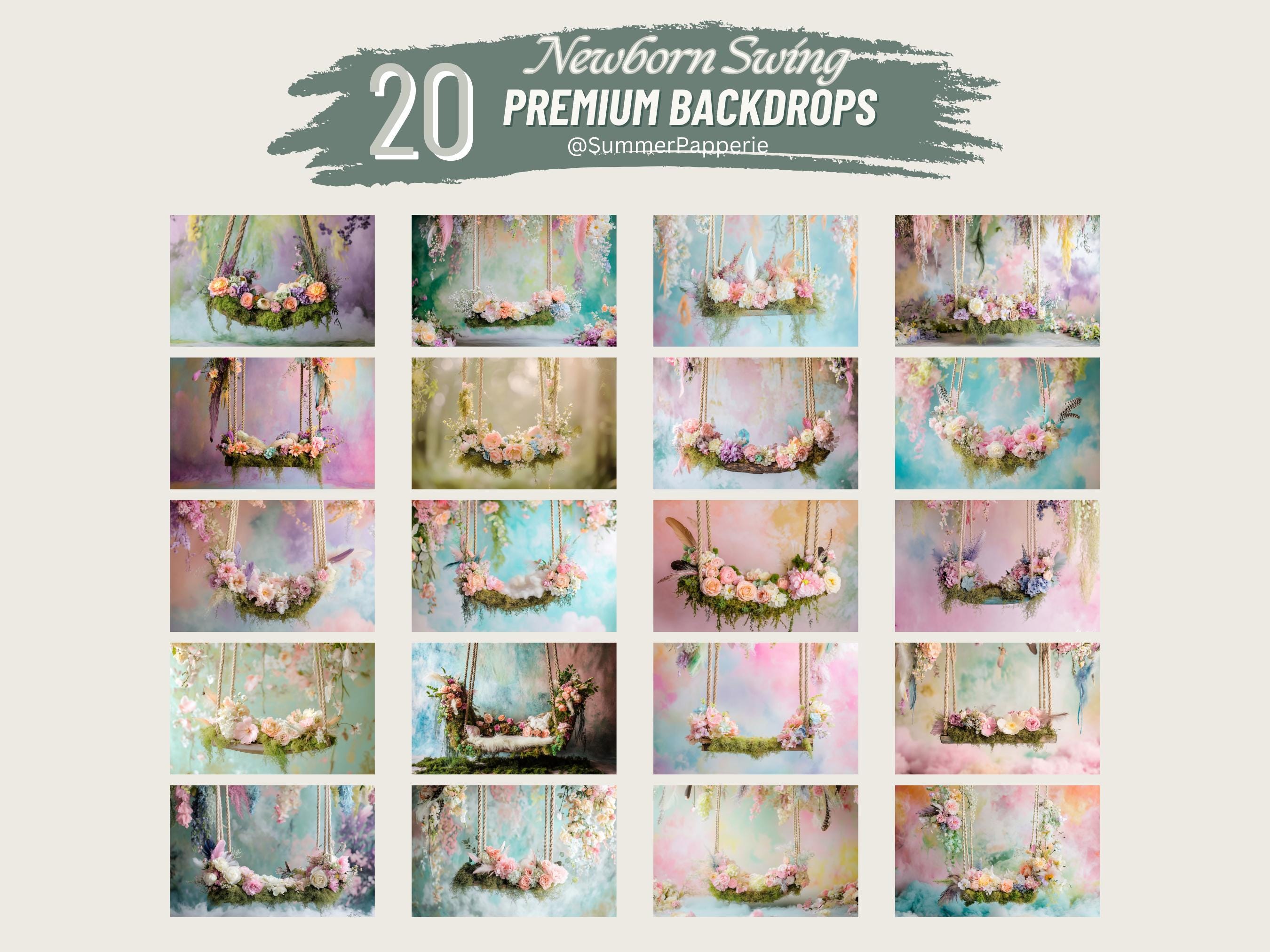 Swing Newborn Digital Backdrops Overlay Newborn Digital Backdrops Newborn Overlays Newborn ...