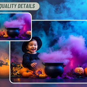 Halloween Witchcraft Background Digital Backdrops Overlay Halloween ...