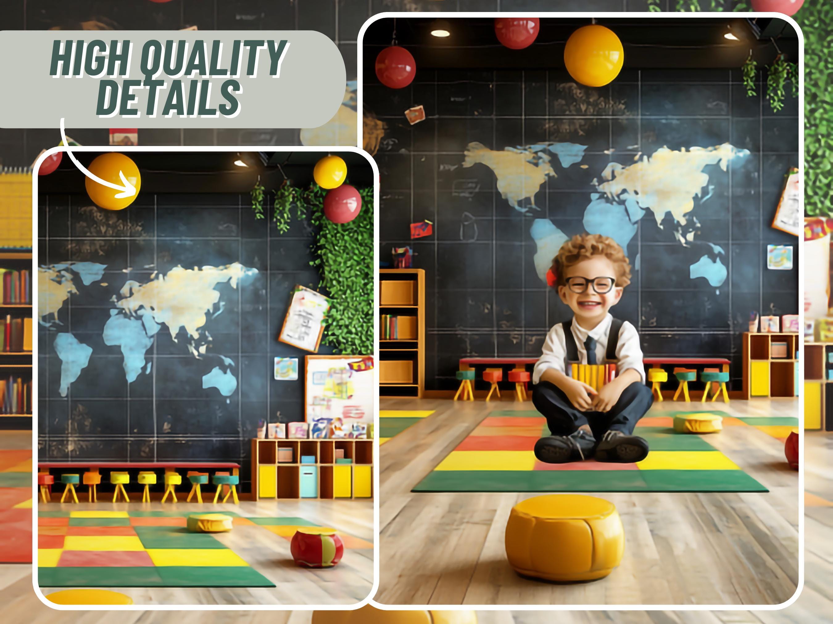 Back to School Digital Background School Backdrop School Overlay ...