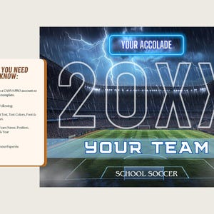 Soccer Team Canva Template Soccer Backdrop for Sports Poster Design ...