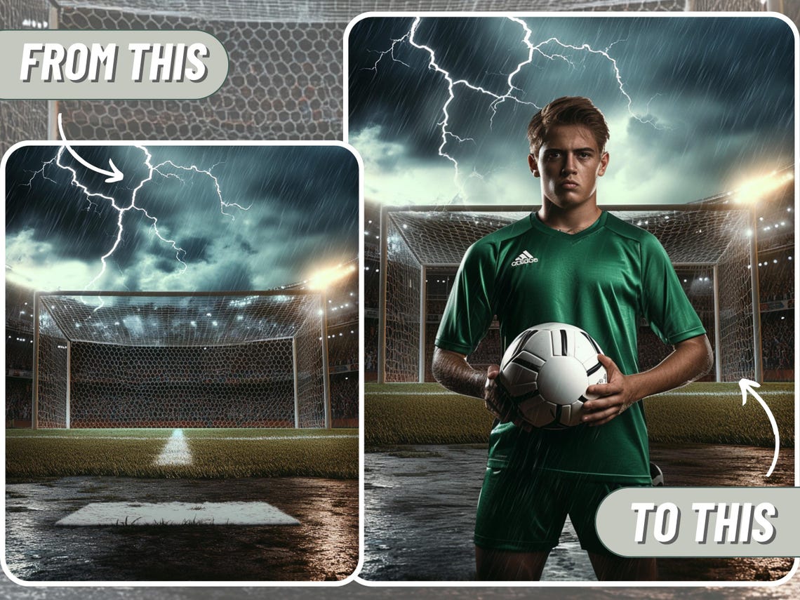 Soccer Digital Backdrops for Sports Photography Soccer Background for ...