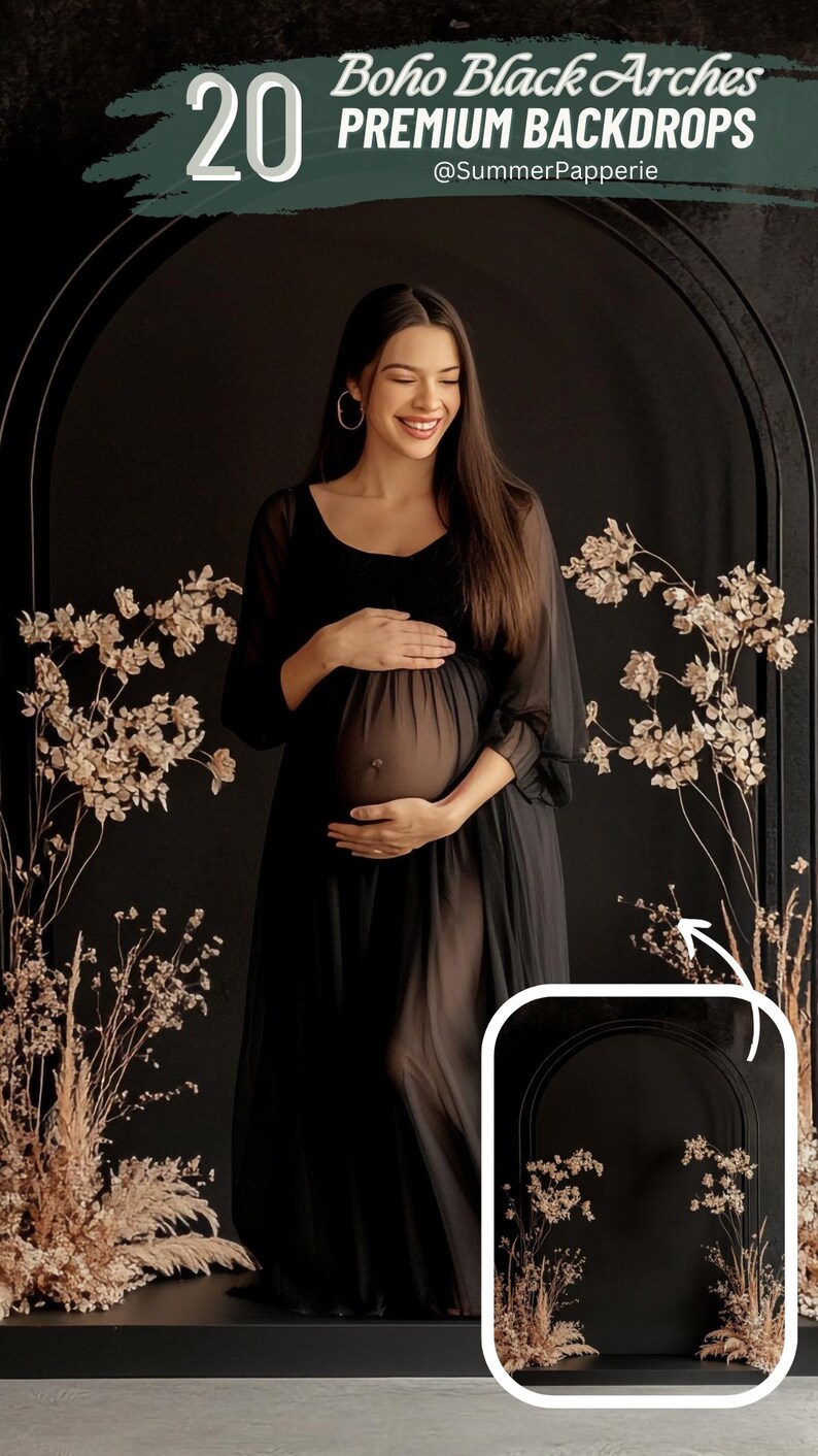 Arch Backdrop, Boho Backdrop Arch, Maternity Background, Boho Backdrops ...