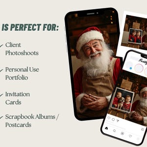 Christmas Santa Claus Digital Backdrop Kids Photography Holiday ...