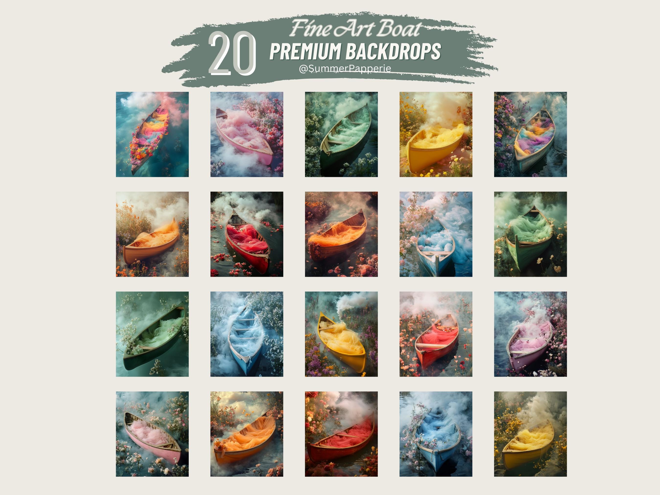 Boat Backdrops Maternity Digital Backdrop, Photography Backdrop, Floral ...