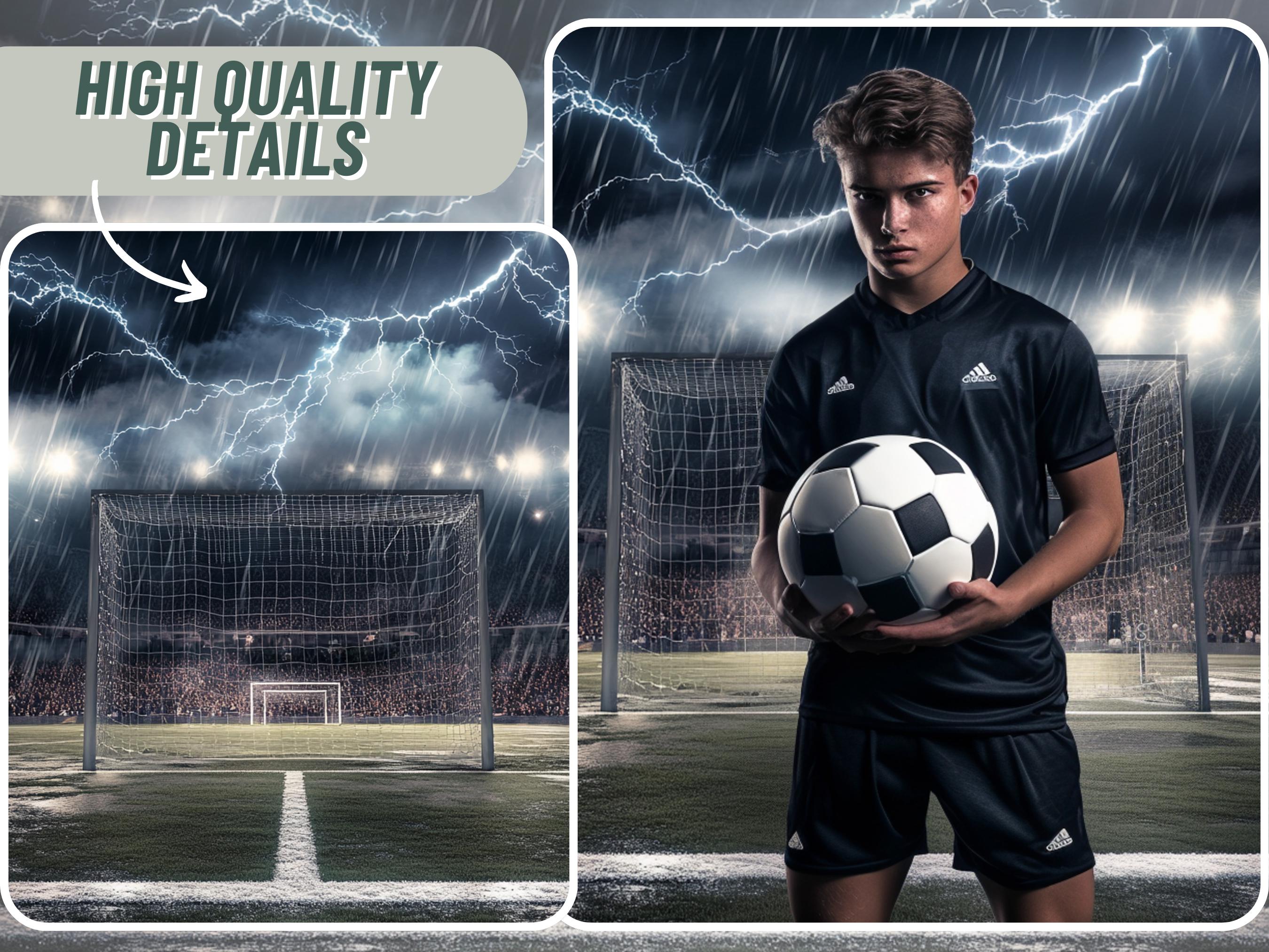 Soccer Digital Backdrops for Sports Photography Soccer Background for ...