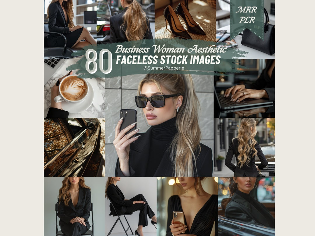 Luxury Business Woman Black Aesthetic Faceless Stock Photos MRRPLR ...