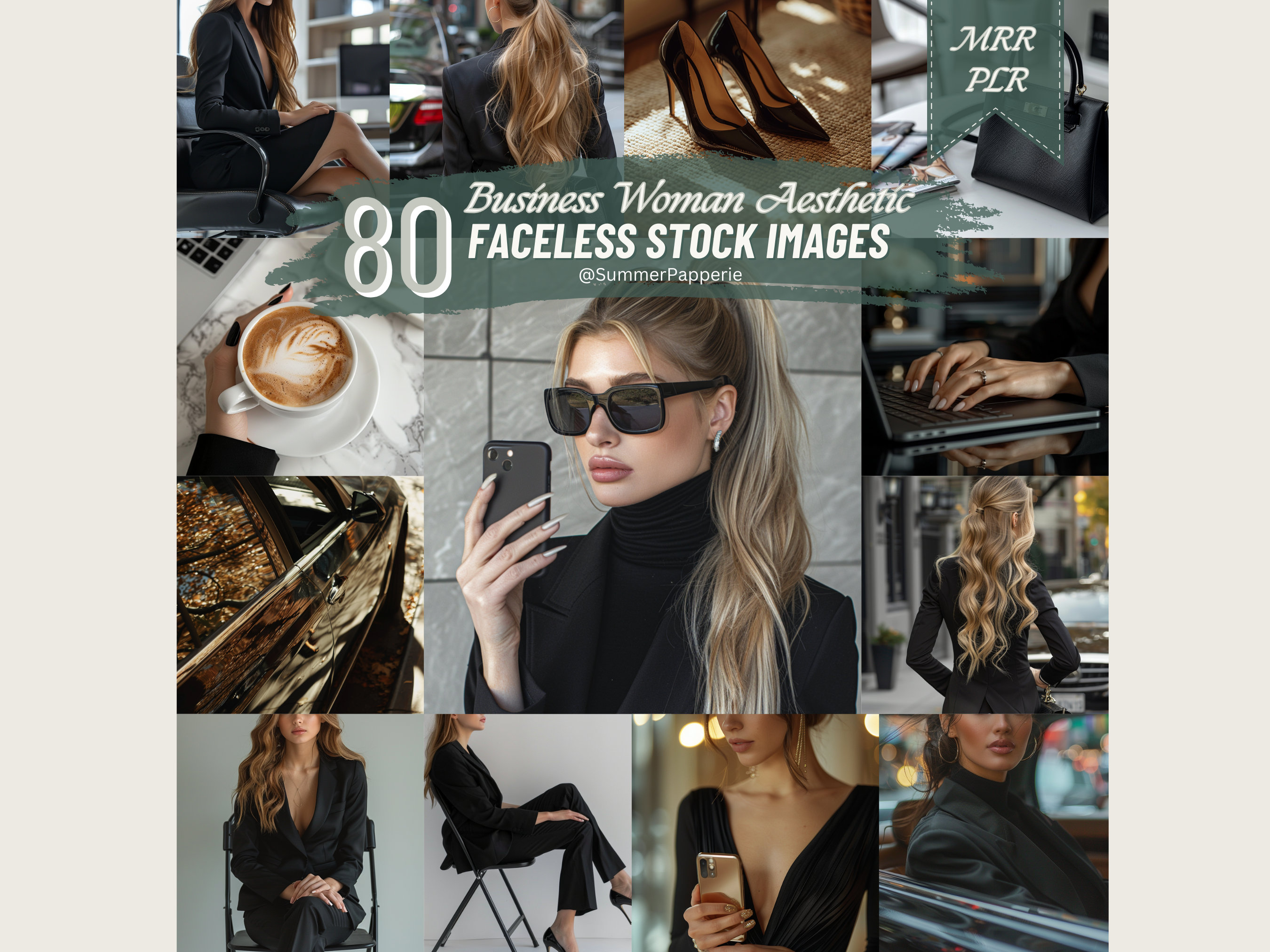 Luxury Business Woman Black Aesthetic Faceless Stock Photos MRRPLR ...