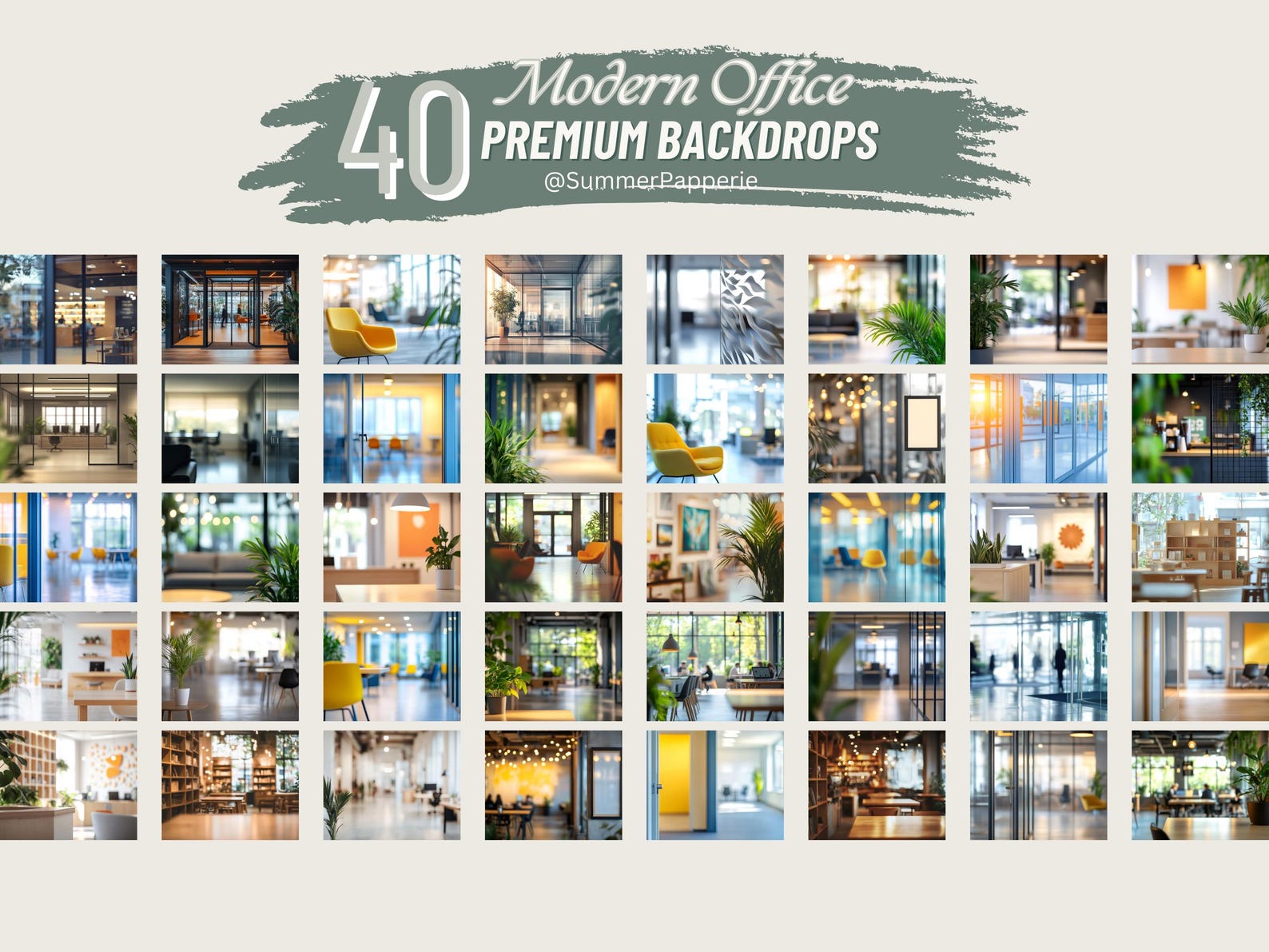 Modern Office Digital Backdrops for Professional Headshots Business ...