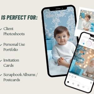 Christmas Baby Blue Studio Digital Background Holiday Portrait Backdrop ...