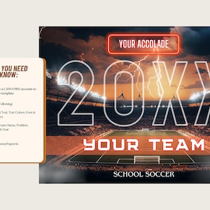 Soccer Team Canva Template Soccer Backdrop for Sports Poster Design ...