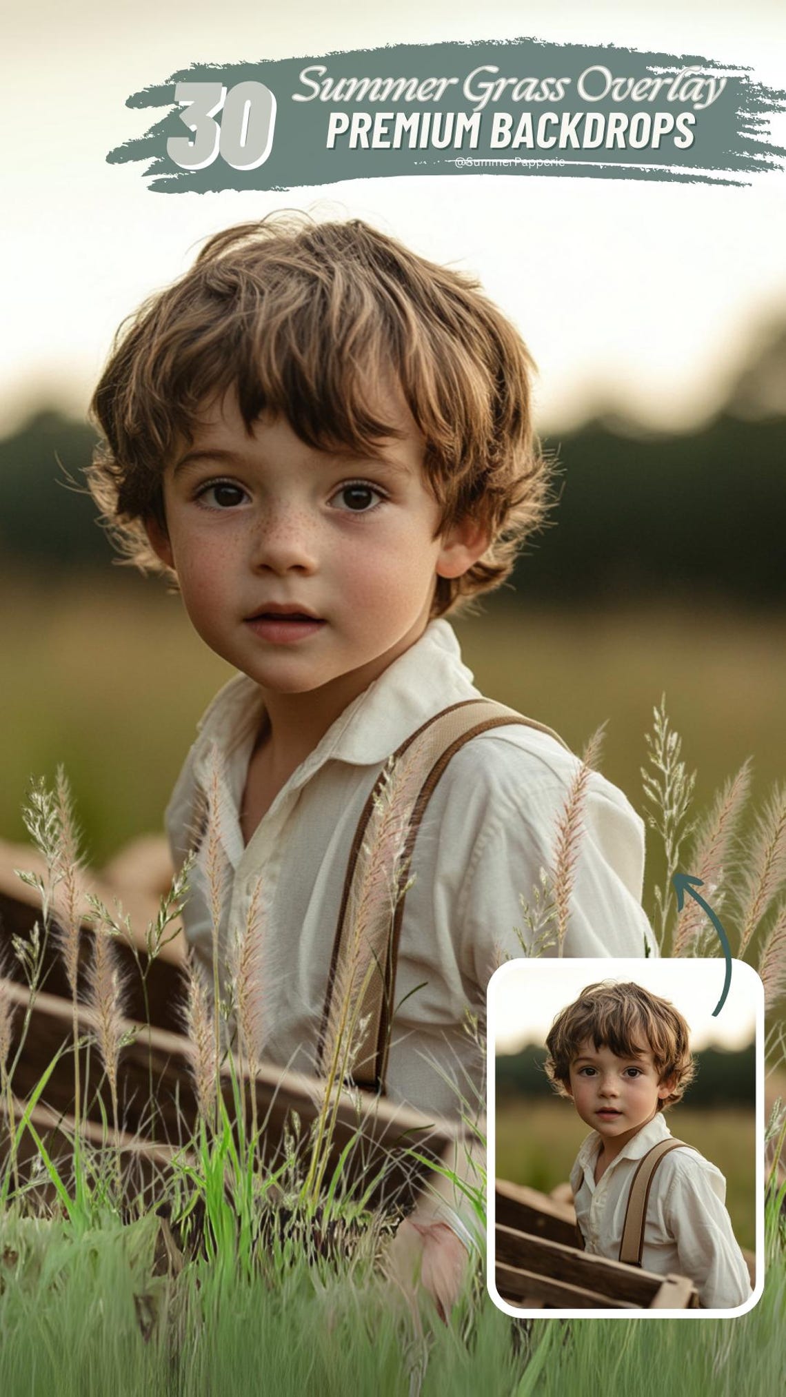 Summer Grass Photo Overlays Summer Grass Overlays Photoshop Background ...