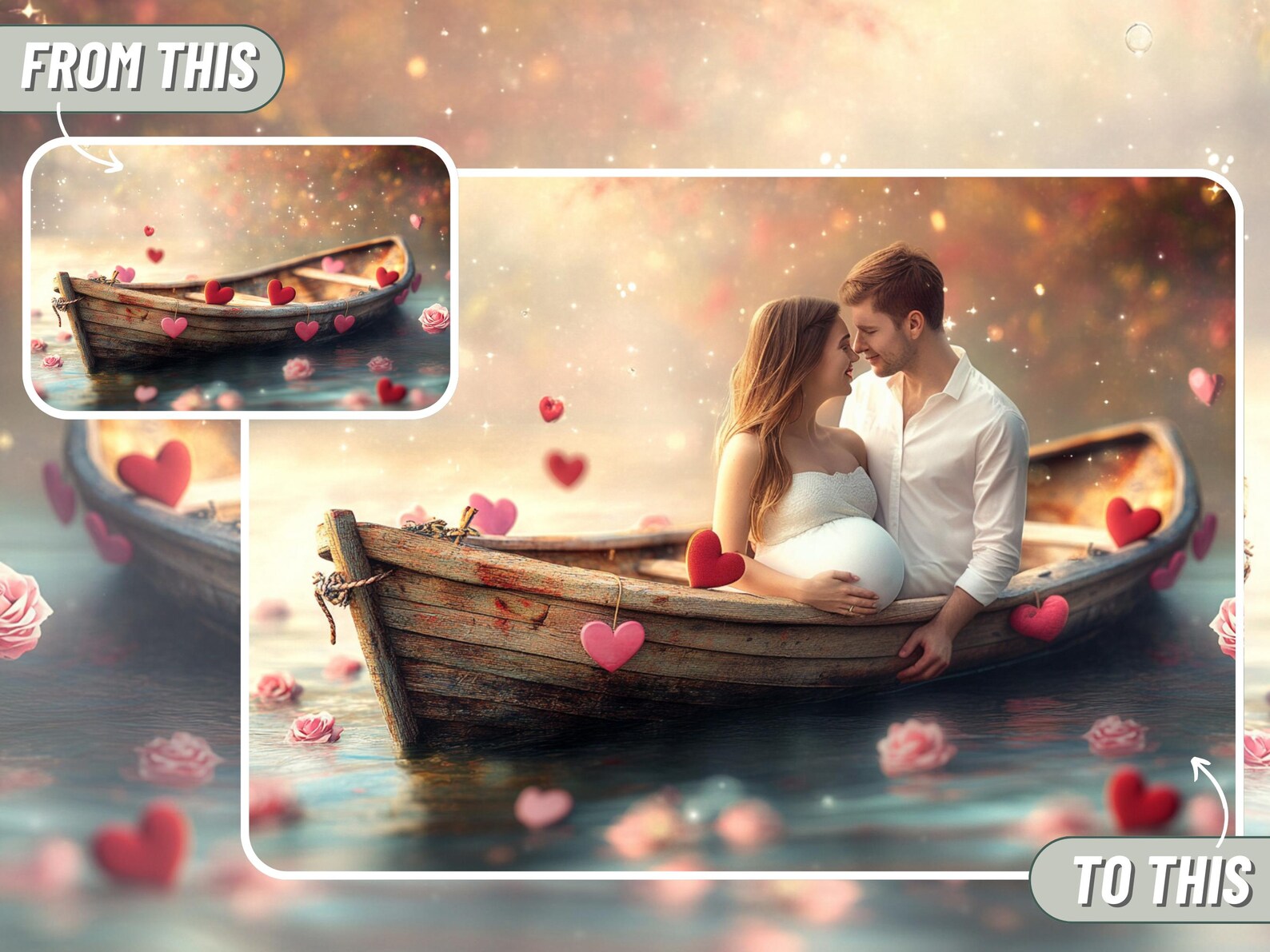 Valentines Background, Boat Backdrops, Maternity Background, Backdrop ...